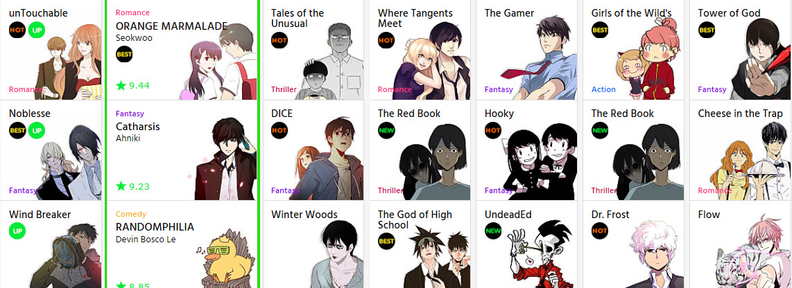 Korean Webtoons - COREASUR